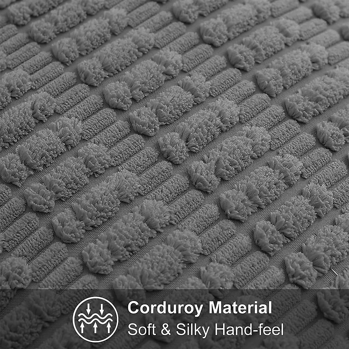 Muamar Couch Arm Covers Chair Arm Covers, Non Slip Sofa Arm Covers, Armrest Covers for Sofa, Furniture Covers Couch Protector Set of 2pcs (26x26inch, Dark Grey)