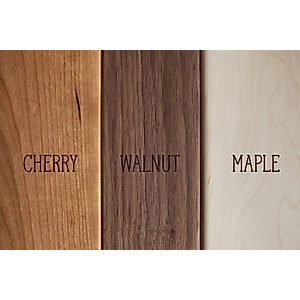 Farmhouse Wood Cutting Board/Baguette Bread Board/Charcuterie Cutting Board/Serving Board with Handle (Walnut Wood)