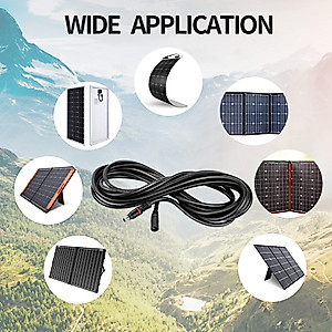 SolarEnz DC 8mm ExtensionCable 10Ft DC Power Plug for Solar Generator Portable Power Station and Solar Panel 14Gauge Cord