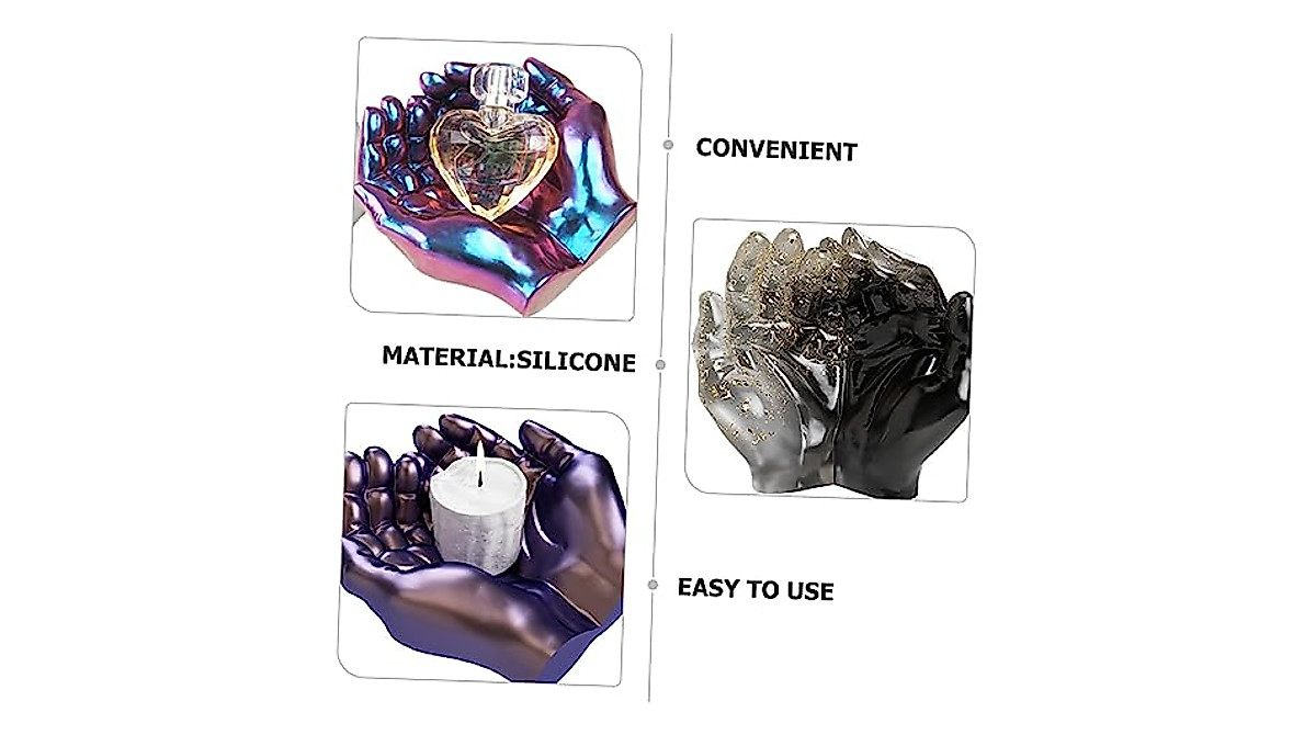 COHEALI Silicone Makeup Brush Ashtray Mold for DIY Crafts