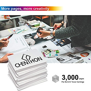 CHENPHON Compatible Toner Cartridge Replacement for Xerox B205 B210 B215 106R04347 106R04346 Toner, High Yield 3,000 Pages use for Xerox B210DNI B205NI B215DNI Printer, (Black 2-Pack)