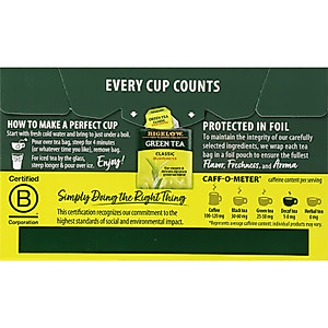 Bigelow Classic Green Tea, Decaffeinated, 20 Count (Pack of 6), 120 Total Tea Bags