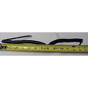 DIY-BizPhones 5-Pack of Gray 9' Ft Cisco Compatible Handset Receiver Cords IP Phone 7800 7900 8800 SPA Series 7841 7861 7940 7941 7942 7945 7960 7961 7962 8811 8841 8851 Charcoal Curly Coil Lot