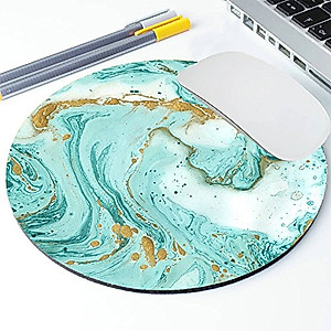 Marble Mousepad, Glitter Mousepad, Desk Decor, Office Accessories, Modern Mouse Pad, Personalized Mouse Pad, Round Mousepad, Cubicle Decor