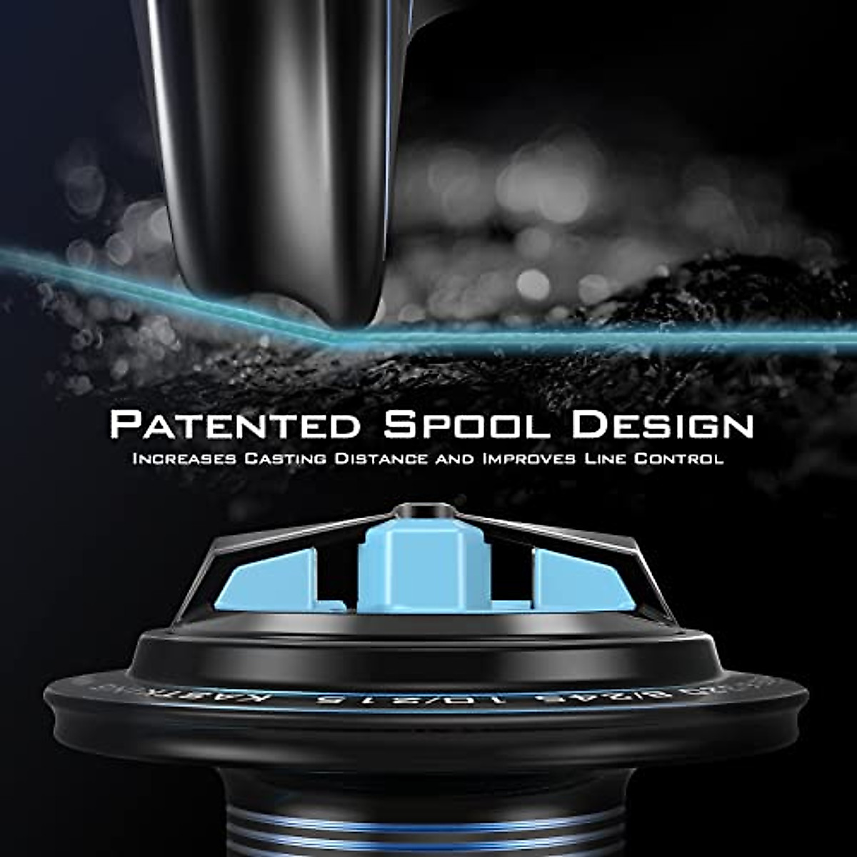 KastKing Spartacus II Spinning Reel, Size 3000 Fishing Reel, IPX5 Waterproof Rating,Spindrift