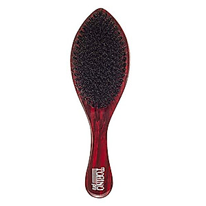 TORINO PRO WAVE BRUSHES BY BRUSH KING Wave Brush #11- Medium Soft Curve Wave Hair Brush for Men, 100% Boar Bristles, Great for Fresh Cuts and Thinning Hair, For 360 Waves