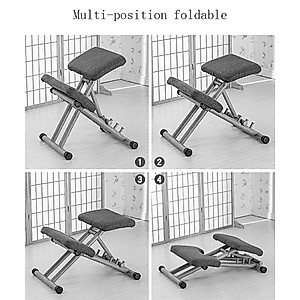 SHIJIANX Kneeling Chair Home Office Chairs Adjustable Orthopedic Chair Anti-humped Student Chair Children's Posture Correction Chair Adult Computer Chair Home Strong Load-Bearing