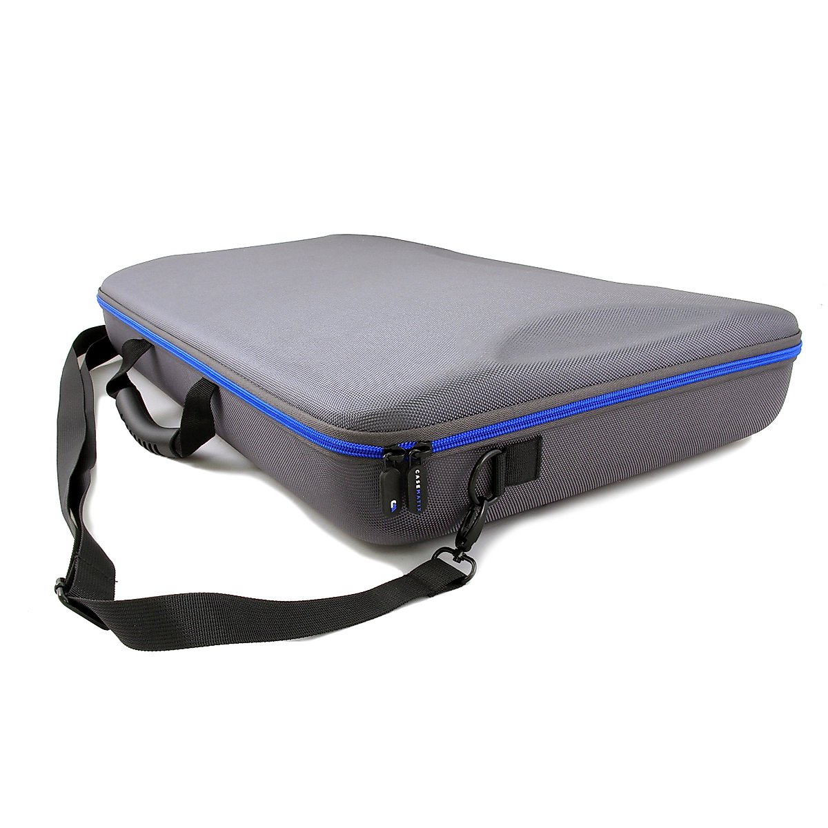 CASEMATIX DJ Controllers Travel Case Compatible with Hercules DJ Controller DJControl Inpulse 500 MK2 and More - Hard Shell DJ Mixer Case with Shoulder Strap and Foam For Audio Equipment - Case Only