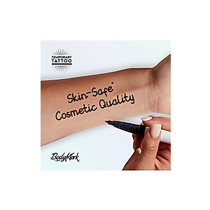BIC BodyMark Temporary Tattoo Kit: 9 Markers, 5 Stencil Sheets, Inspiration Book