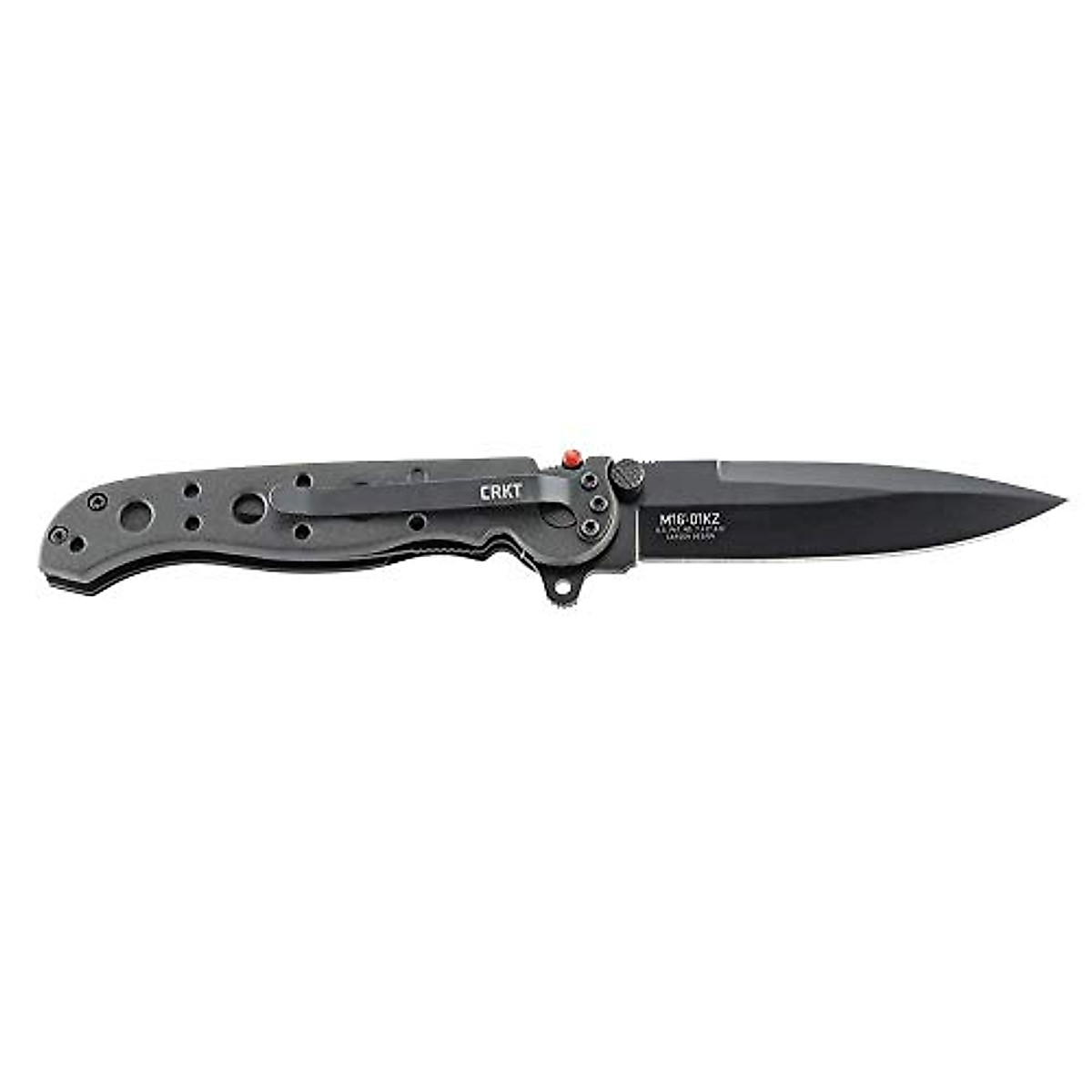 COLUMBIA RIVER KNIFE & TOOL CRKT M16-01KZ EDC Folding Pocket Knife: Everyday Carry, Black Blade, Automated Liner Safety, Nylon Handle, Pocket Clip