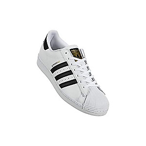 adidas Originals mens Superstar Sneaker, White/Black/White, 12 US