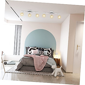 DOITOOL 1pc Led Clothing Store Window Background Wall Gu10 Spotlight Decorative Ceiling Lamp Led Ceiling Lights Recessed Light Fixtures Chandelier Lamp Track Head Dimmable Stainless Steel