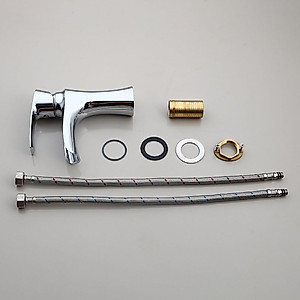 Bath Basin Faucet Brass Black Chrome Faucet Brush Nickel Sink Mixer Tap Vanity Hot Cold Water Bathroom Faucets,Chrome