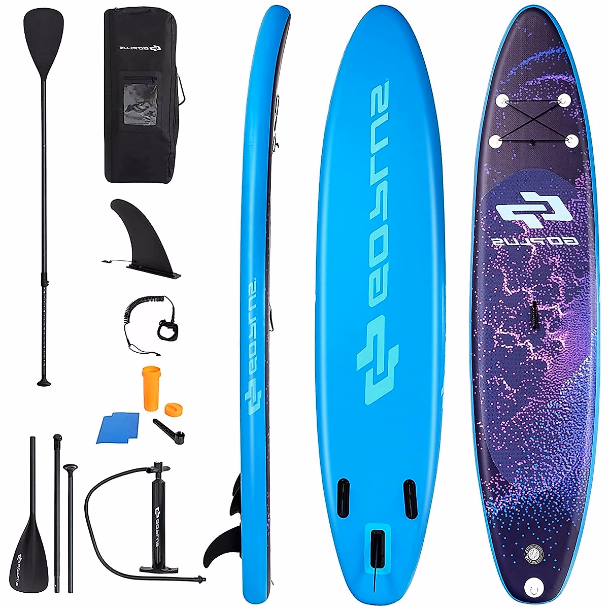AUGESTER 10‘/10.5‘/11’ Inflatable Lightweight Stand up Paddle Board, Premium Yoga Board W/Durable SUP Accessories, with Fins, Carrying Bag, Non-Slip Deck, Adjustable Paddle & Hand Pump, Wide Stance