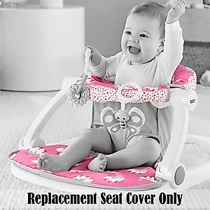 Replacement Part for Fisher-Price Sit-Me-Up Floor Seat - GBL23 ~ Replacement Seat Cover in Pink and White