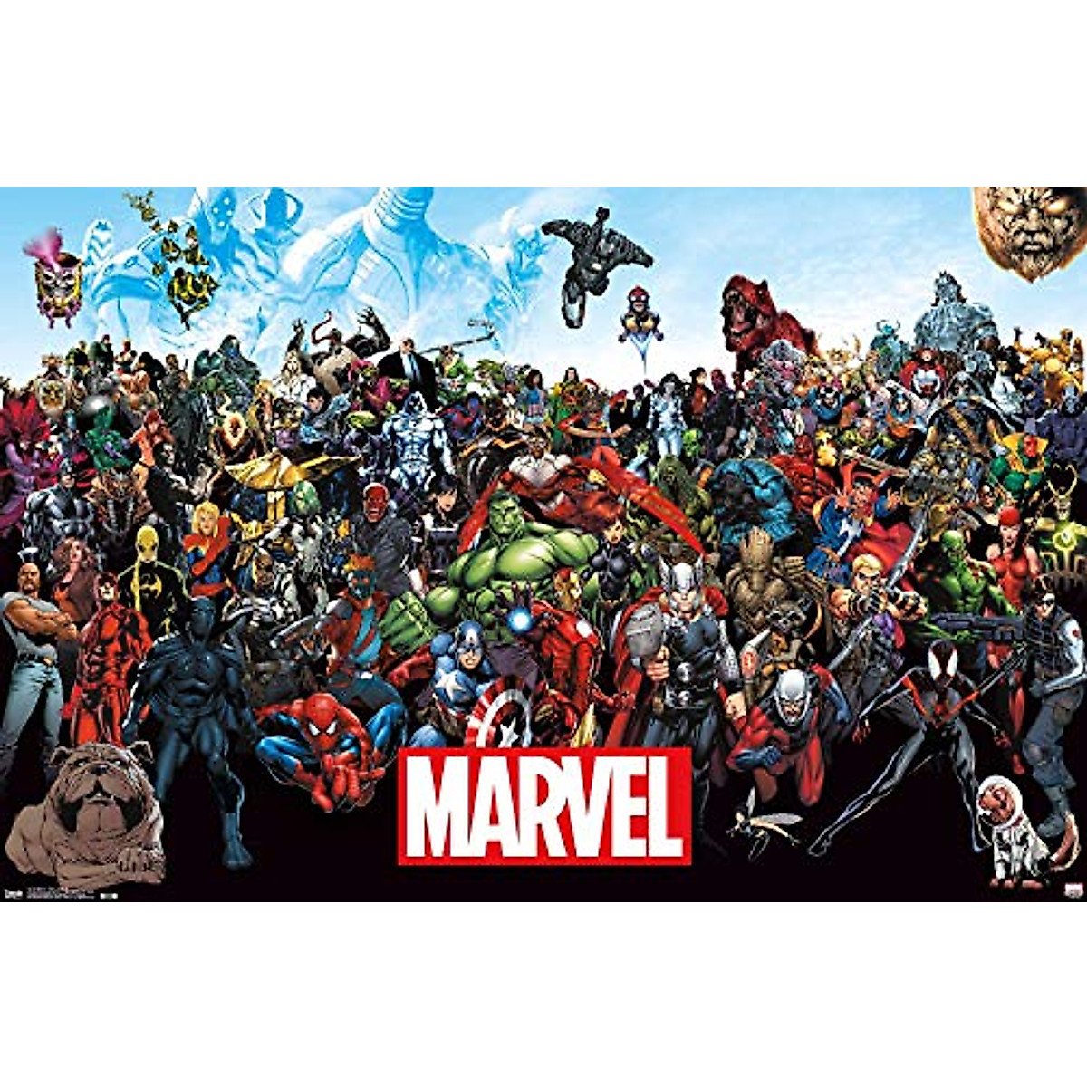 Trends International Marvel Comics The Lineup Wall Poster 22.375" x 34" for Playroom