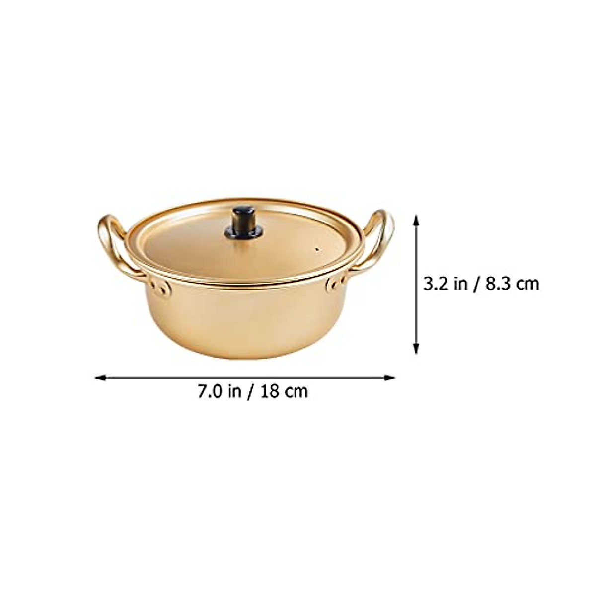 Korean Ramen Cooking Pot Ramen Noodle Pot Aluminum Noodle Pot Fast Heating For Kitchen Cookware for Cooking Soup Pasta Stew Japanese Noodles Food Food Food Korean Noodle Pan