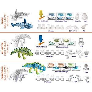 Crayola Build A Beast Bundle, Model Magic Craft Kit, Gift for Kids, 5, 6, 7, 8 [Amazon Exclusive]