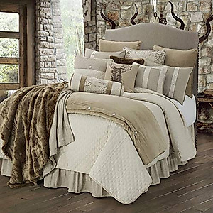 HiEnd Accents Fairfield (Taupe) Chevron Herringbone Throw Blanket