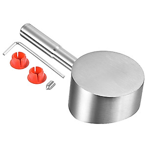 uxcell Single Lever Faucet Handle for 35mm Cartridge, Stainless Steel Faucet Handle Replacement for Kitchen Bathroom Shower, 3.5"x1.7", Silver