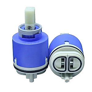 Kerox PBS 40 Faucet Cartridge - Replacement Shower Valve Cartridge, Parts For Bathtub, Bathroom Faucet Repair, Tub Shower Cartridges W/Water Pressure Balancing, Single-Lever Type - 40mm Diameter