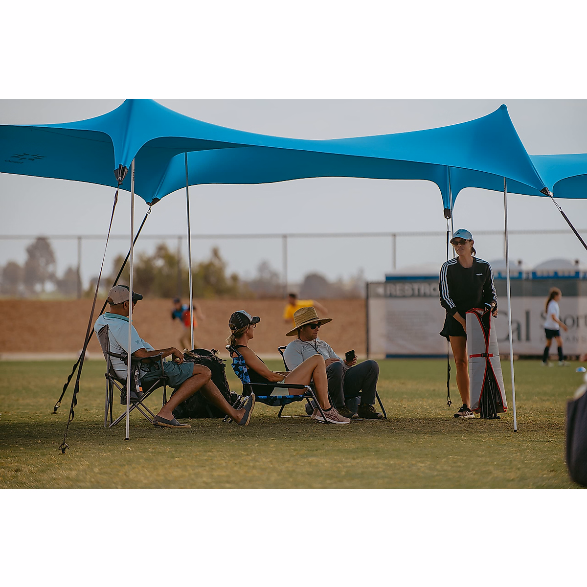 Neso Party Tent, 8 Ft Height, 11X22 Ft, 23 Pounds, Canopy Event Tent for On and Off The Beach (Teal)