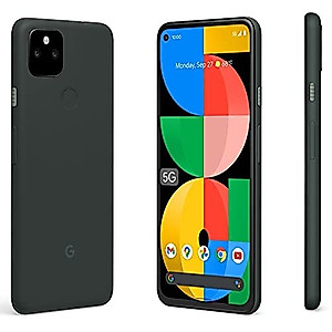Google Pixel 5A 5G 6GB RAM/128GB ROM, 6-Inches Display SmartPhone - Black (Renewed)