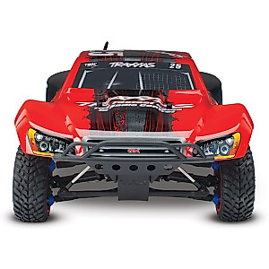 Traxxas Slayer Pro 4X4: Powered 4WD Short Course Racing Truck (1/10 Scale), Red/Black