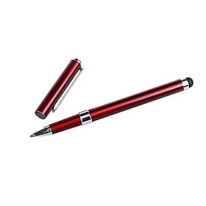 Tek Styz PRO Stylus + Pen Works for Plantronics BackBeat FIT 3100 with Custom High Sensitivity Touch and Black Ink! [3 Pack-RED]