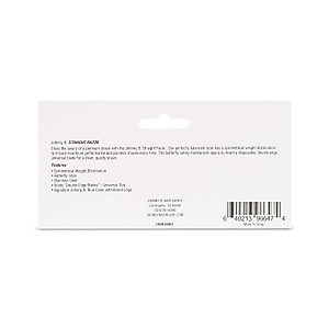 JOHNNY B. Professional Barber Straight Edge Razor, Blue