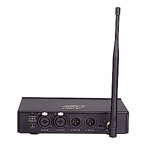 Audio2000'S AWM6309U UHF 100 Selectable Frequency Wireless in-Ear Monitor System with Two Wireless Receivers and a PVC Carrying Case