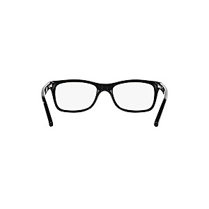 Ray-Ban RX5228 Square Prescription Eyeglass Frames, Black/Demo Lens, 55 mm