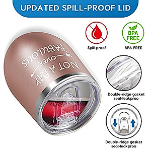 TODAYEER Gifts for Women Christmas - Grandma Gifts - Birthday Gifts for Women - Funny Wine Tumblers Rose Gold and Candles 2 Pack and Bath Loofah XL Bath Set - Mom Sister Friends Grandma Gifts