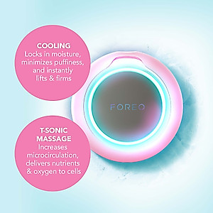 FOREO UFO Face Mask Treatment, Full LED Spectrum & Red Light Therapy For Face, Warming, Face Moisturizer, Dark Spot & Acne Scar Treatment For Face, Anti Aging, Nourishing, Pearl Pink