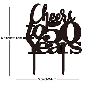 Gold 50th Birthday Decorations kit- Cheers To 50 Years Banner Balloons and Cake Topper, Happy Birthday Sash, Gold Tinsel Foil Fringe Curtains, for Birthday&Anniversary Decorations