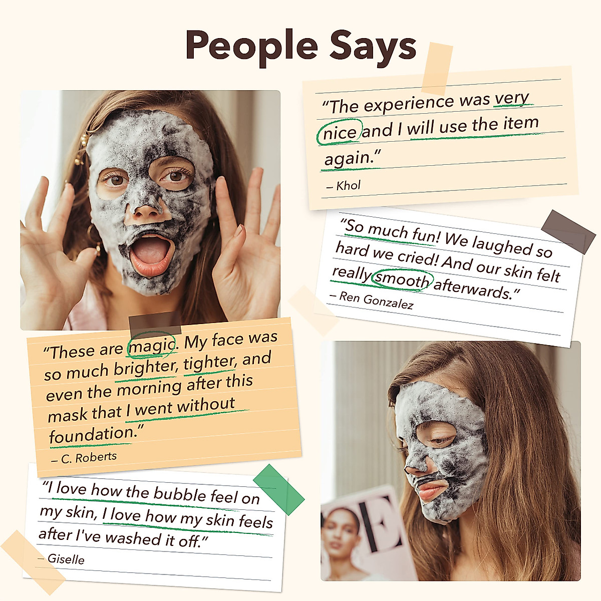 PUREDERM Deep Purifying Green O2 Bubble Mask 0.88oz x 5ea / Korean beauty/Bubble mask/Cleansing foam/Cleanser/Purifying mask/Green tea mask/Face toxin