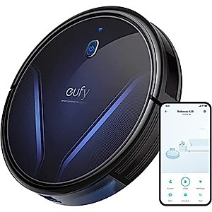 eufy by Anker, RoboVac G20, 2500 Pa Strong Suction, Dynamic Navigation, Voice Control, Ultra-Slim, App, Robot Vacuum, Compatible with Alexa, Ideal for Hard Floors and Pet Hair