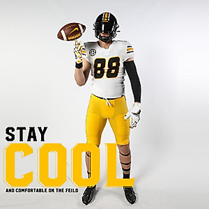 LISAAZ Limited Edition Shark Football Gloves Skin Fit Youth Football Gloves Tacky Football Gloves Men| Football Gloves for Kids 8-12 Receiver Gloves Adult/Football Gloves Youth