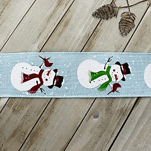 Ribbon Traditions Winter Snow Much Fun Wired Ribbon 2 1/2" by 10 Yards