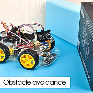 OSOYOO V2.1 Smart IOT Robot Car Kit for Arduino - Early STEM Education for Beginner Teenage and Kid – Learn Circuit, Sensor - Get Hands-on Experience on Programming, Electronics Assembling, Robotics