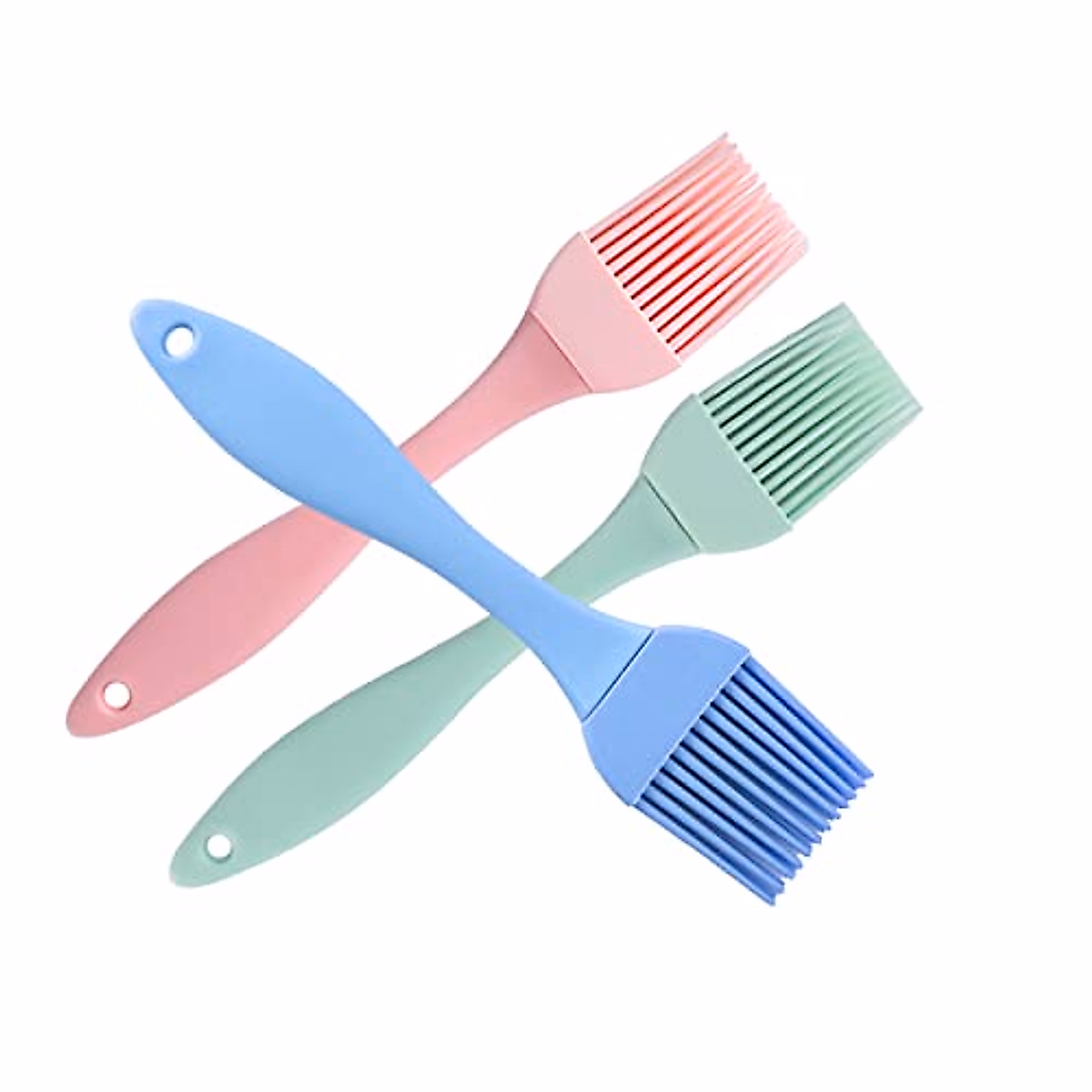 Ralcratve Silicone Pastry Brush,Baking Brush,Basting Brush For Cooking, Kitchen Brush, Butter Brush,Food Furit Brush, For BBQ Salted Steak Fish,Easy to Clean,Happy Party Kitchen Gift