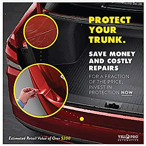 Yellopro Auto Custom Fit Tesla Model S 2017 2018 2019 2020 3M Scotchgard Pro Trunk Rear Bumper Edge Protector PPF Clear Bra Paint Anti Scratch Guard Self Healing Decal Sticker Cover Film Kit