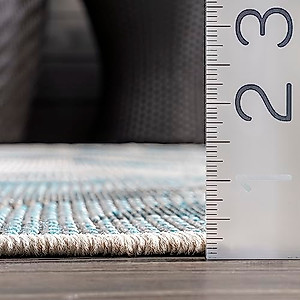 nuLOOM Outdoor Trudy Area Rug, 5x8, Turquoise