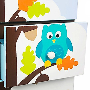 Fantasy Fields - Enchanted Woodland Hand Crafted Kids Storage Cabinet with 5 Drawers