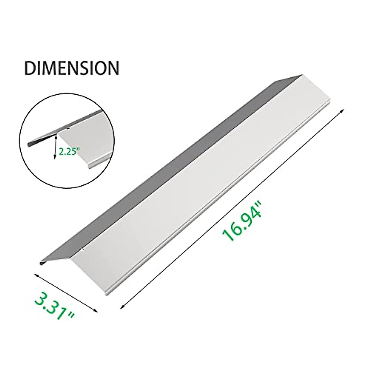 Heat Plates and Burner Tubes Replacement Parts for Members Mark Rankam Grills GR2210601-mm-00, Members Mark 5 Burner Grill Brinkmann 810-3820-S Heat Tent Shield
