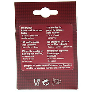 KAISER Muffin paper baking pan 150 pieces color-assorted 7cm