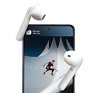 BLU Aria Pod| Wireless Earbuds| Bluetooth Headphones | 2021 | 9 Hours Battery | White