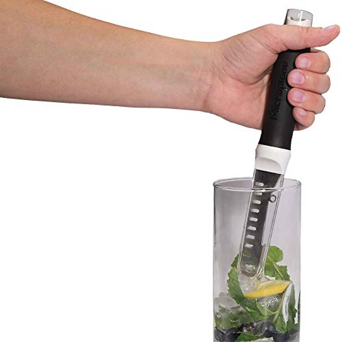 Microplane Ultimate Bar Mixology Tool - Stir, Strain, Cut, Slice, Muddle, Peel, and Garnish