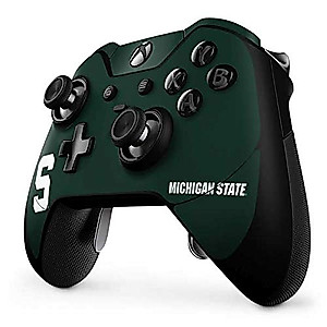 Skinit Decal Gaming Skin compatible with Xbox One Elite Controller - Officially Licensed College Michigan State University Spartans S Design