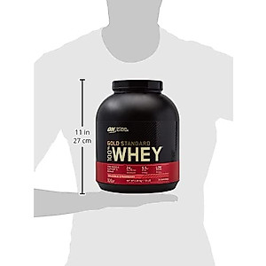 Optimum Nutrition Gold Standard 100% Whey Protein Powder, Delicious Strawberry, 5 Pound (Packaging May Vary)